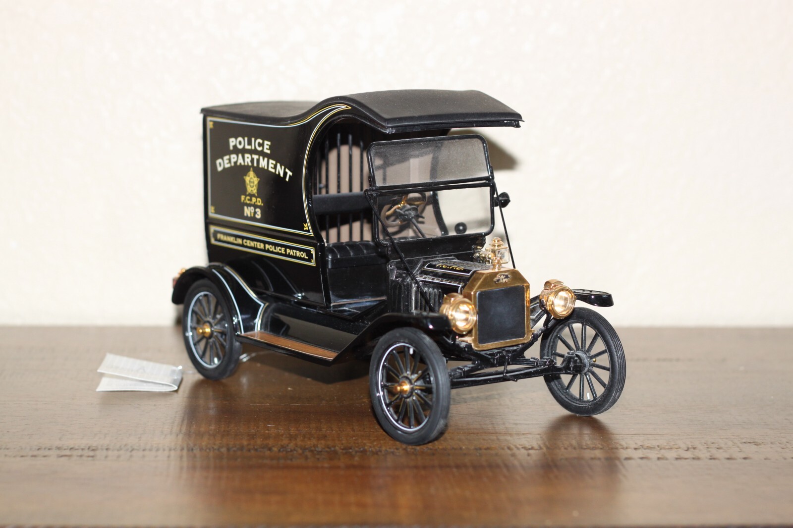 Franklin Mint 1931 Ford Model T Police Wagon F.C.P.P. W/Tag 1:16 Scale ...