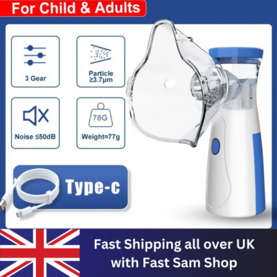 Ultrasound Medical Silent Atomizer with Mask Handheld Asthma Inhaler ...
