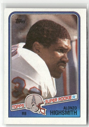 1988 TOPPS #105 ALONZO HIGHSMITH HOUSTON OILERS RC | eBay
