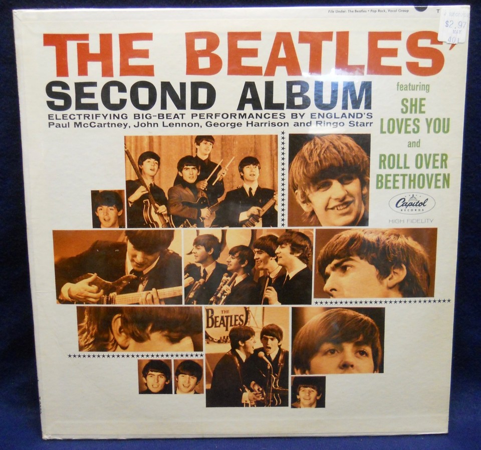 The Beatles Second Album Factory SEALED 1964 Capitol Records MONO LP T ...