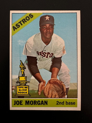 Sharp 1966 Topps Houston Astros Joe Morgan Baseball Card 195 | eBay
