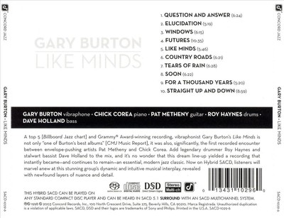 GARY BURTON (VIBRAPHONE) - LIKE MINDS NEW CD 13431480327| eBay