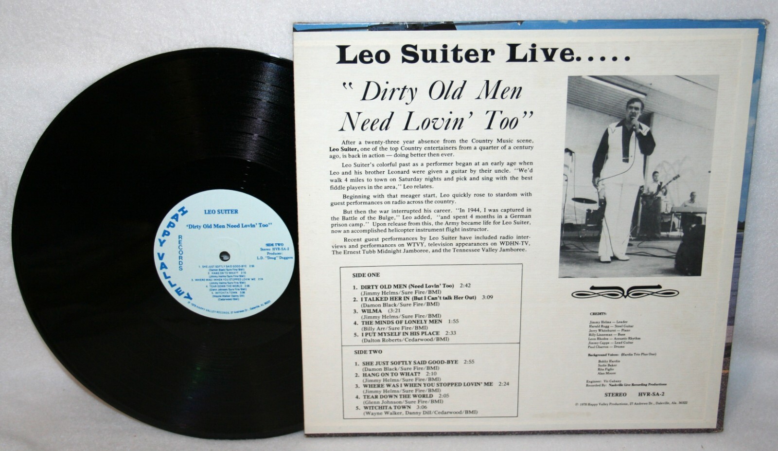 LEO SUITER Dirty Old Men Need Lovin Too LP Oddball 1978 Worst Album ...