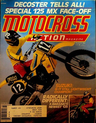 Motocross Action Magazine March 1982 Kris Bigelow Mark Denning Roger ...