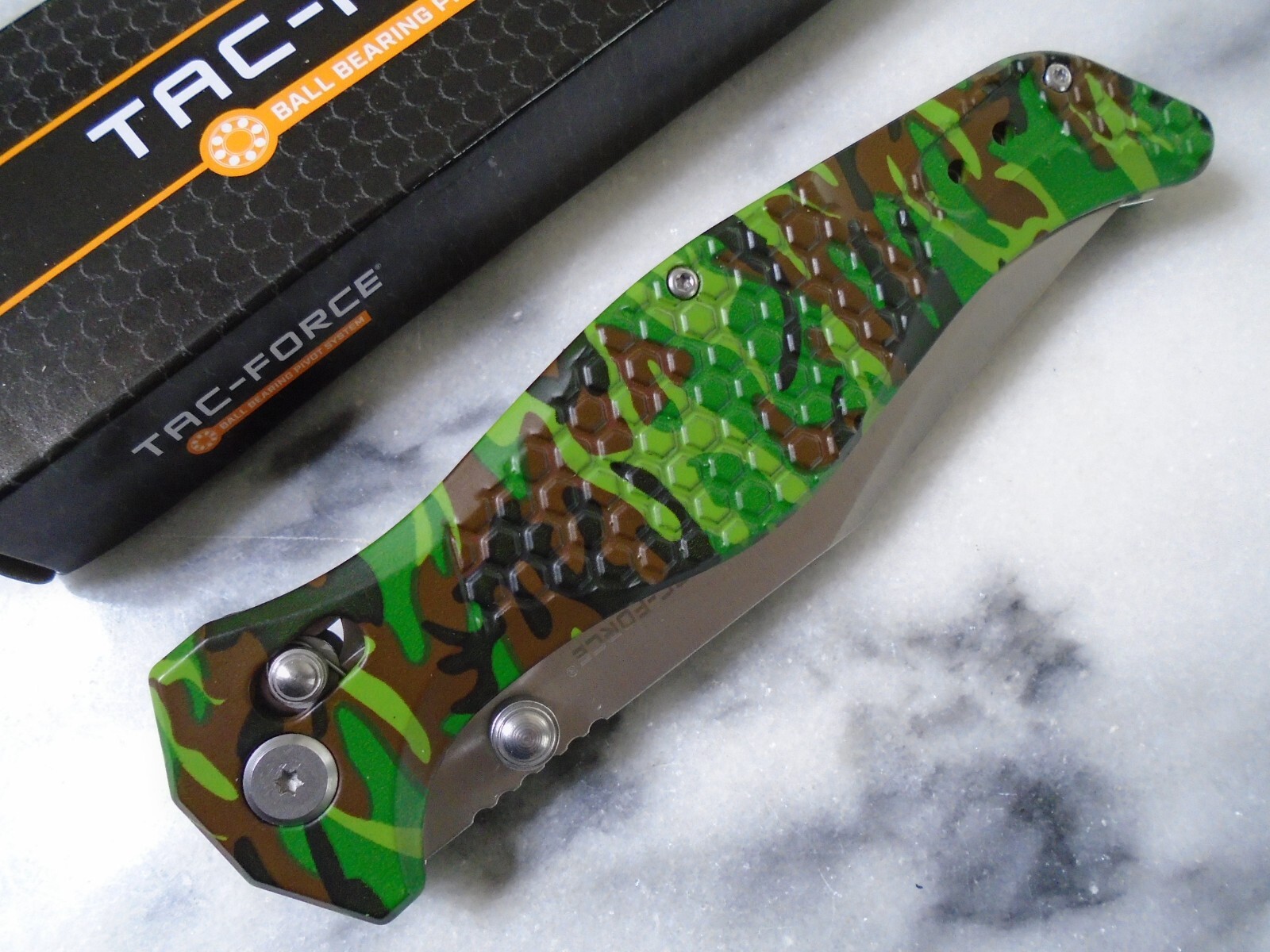 Tac-Force Ball Bearing Pivot Axis Lock Large Pocket Knife Folder TF ...