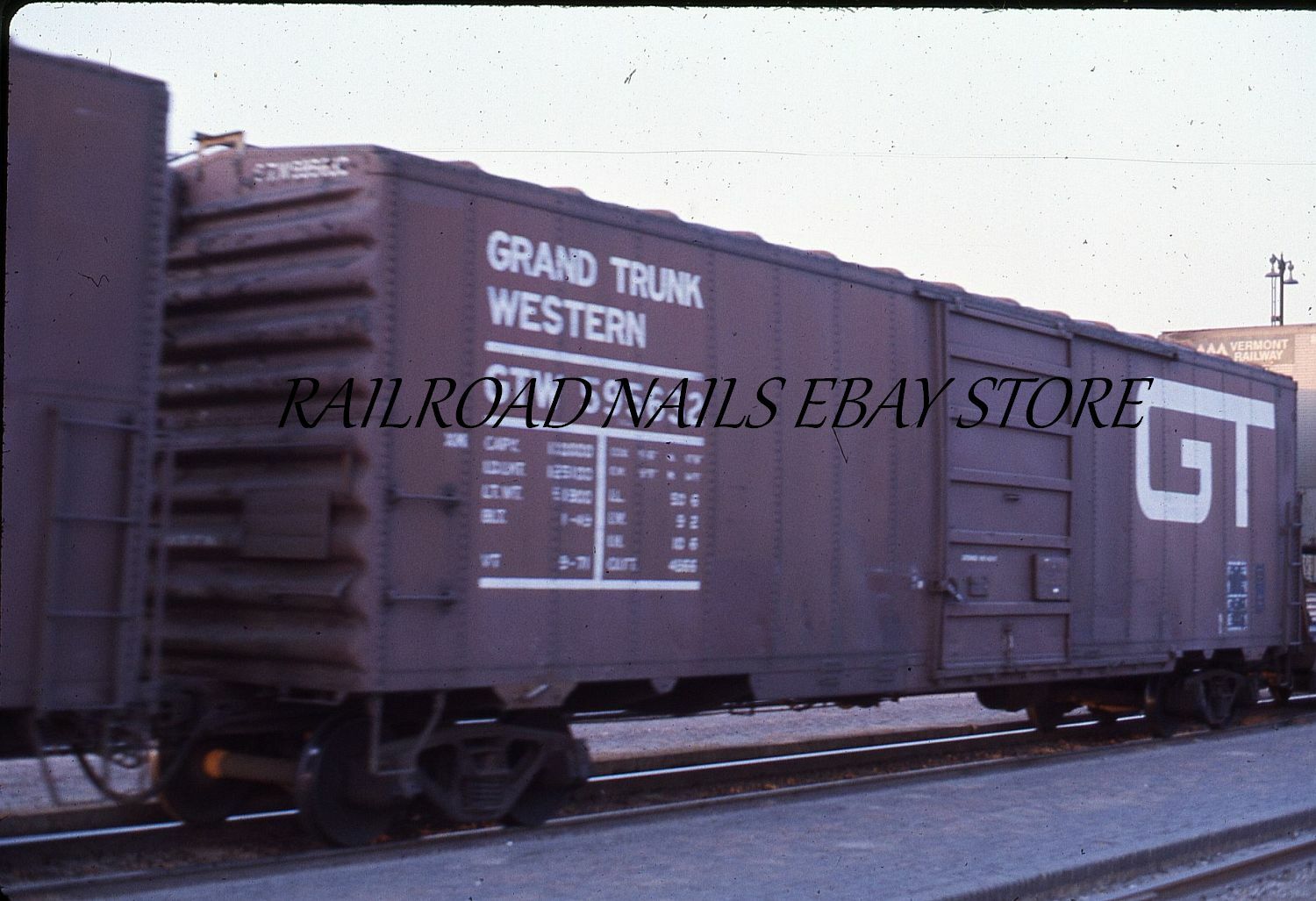 Sep 1978 Grand Trunk Western Box Car ORIGINAL 35MM SLIDE | eBay