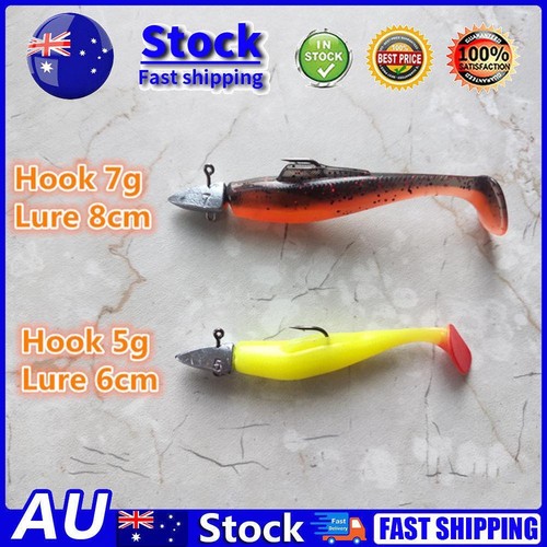 8 Pcs Dart Jighead Fishhooks Sharp Fishing Hooks Artificial Bait Fishing Tackle | eBay