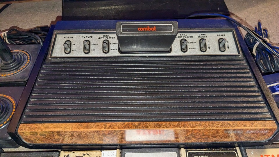 ATARI 2600 / SEARS TELE-GAMES HEAVY SIXER CONSOLE W/16 GAMES EXCELLENT ...