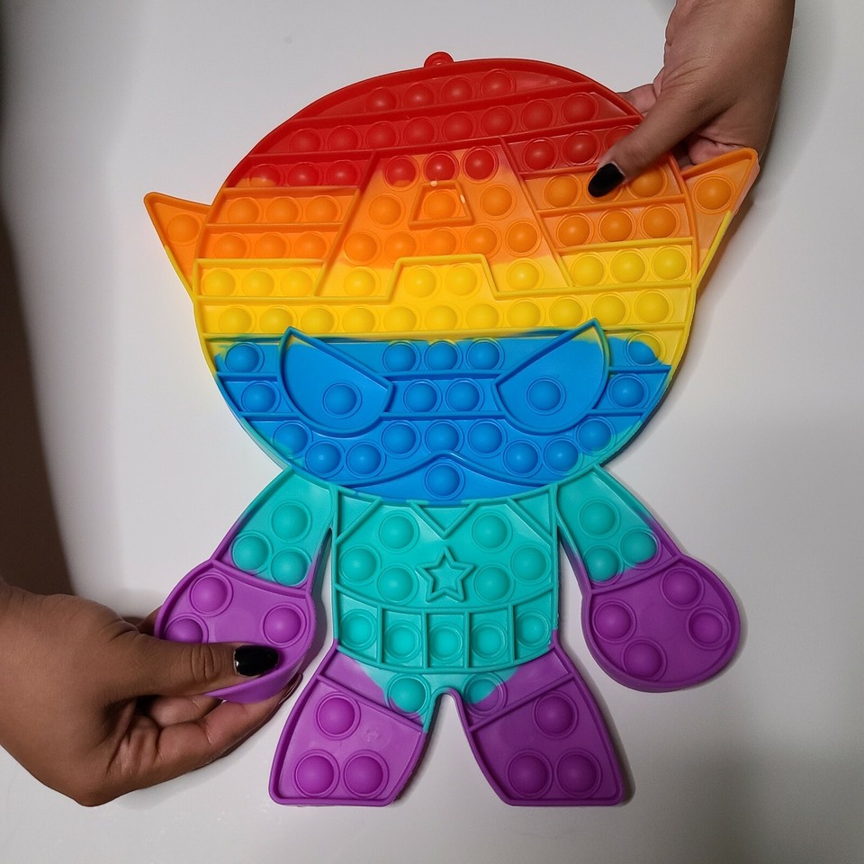 Popit Fidget Toy Push Bubble Sensory Stress Relief Game Chibi Captain ...