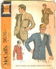 Vintage 1969 McCall's 9636 - Single or Double Brested Jacket size 40 | eBay