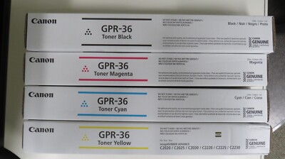New Canon GPR-36 Toner Full Set - Black, Magenta, Yellow, Cyan | eBay
