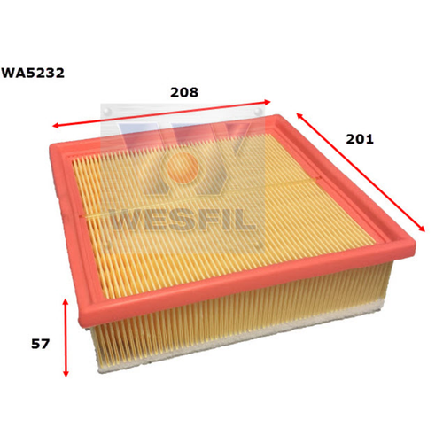 Wesfil Cooper Air Filter Wa5232 A1656 suits Fiat | eBay