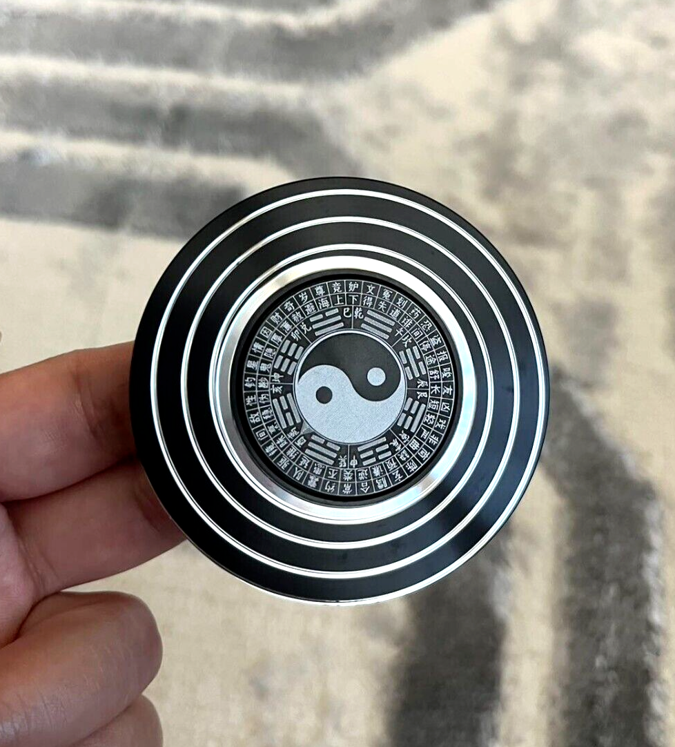 EDC Fidget Spinner Metal Feng Shui Compass Tai Chi Bagua 64 Divinatory ...