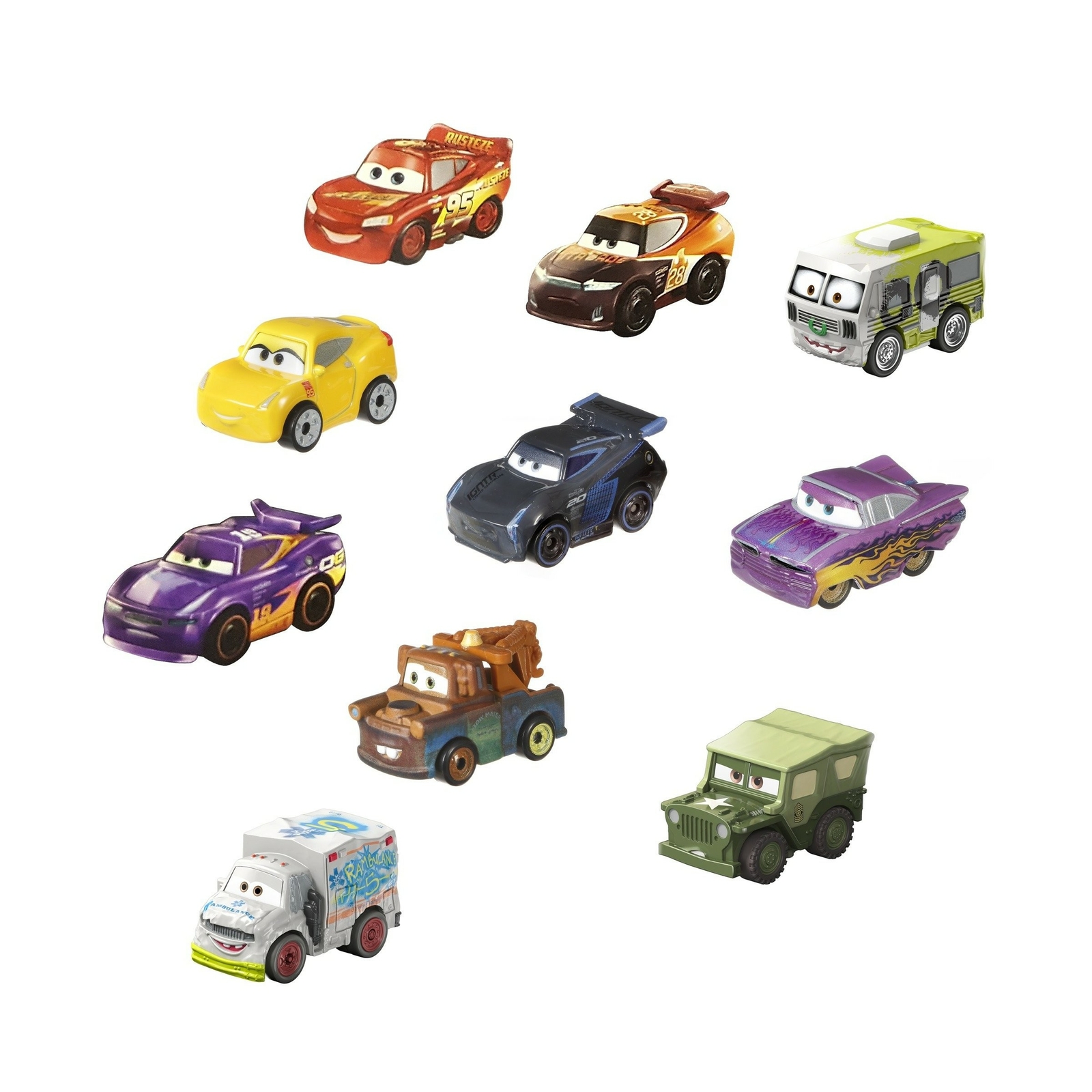 Disney Pixar Cars 3 Mini Racers Mack TRANSPORTER Lightning McQueen 95 ...