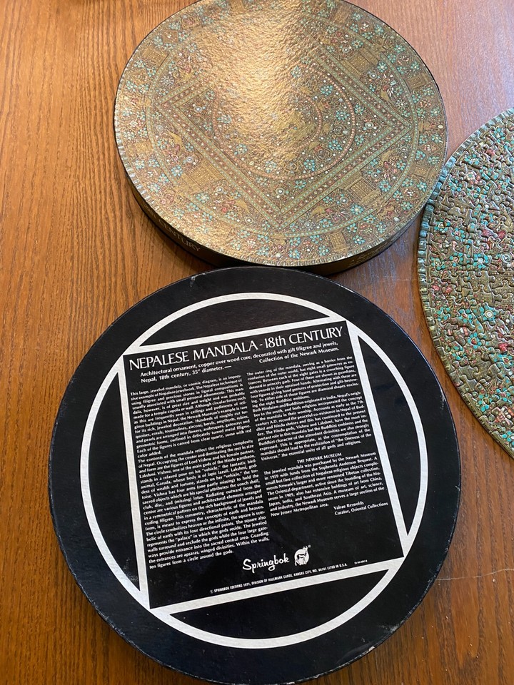 Springbok Vintage 1972 Circular Jigsaw Puzzle Nepalese Mandala 500 ...