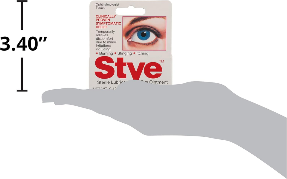 Stye Sterile Lubricant Eye Ointment, Ophthalmologist Tested, 0.125 ...