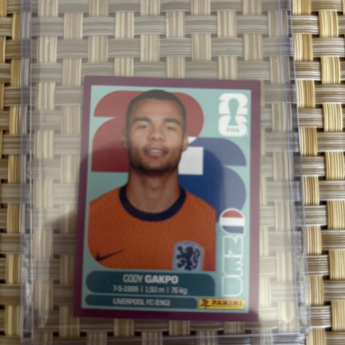 2026 FIFA World Cup Panini Stickers Cody Gakpo PURPLE BORDER SSP | eBay ...
