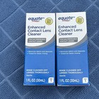 (2) Equate Enhanced Contact Lens Cleaner, 1 oz each Exp 6/27 - New ...