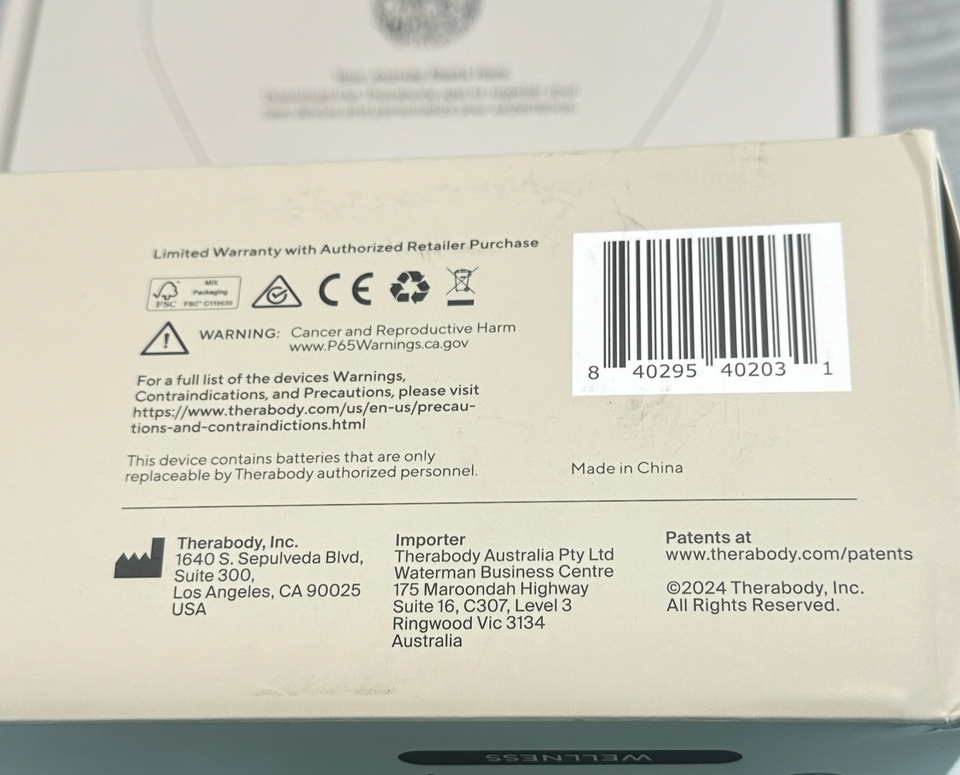 Therabody Theragun Relief 3-Speed Handheld Percussive Massager NEW OPEN ...