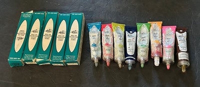 Lot 13 Artex Roll On Vintage Fabric Paint Liquid Embroidery Tubes Open ...