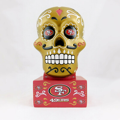 San Francisco 49ers Team Sugar Skull Statue Exclusive Design Dia de Los ...