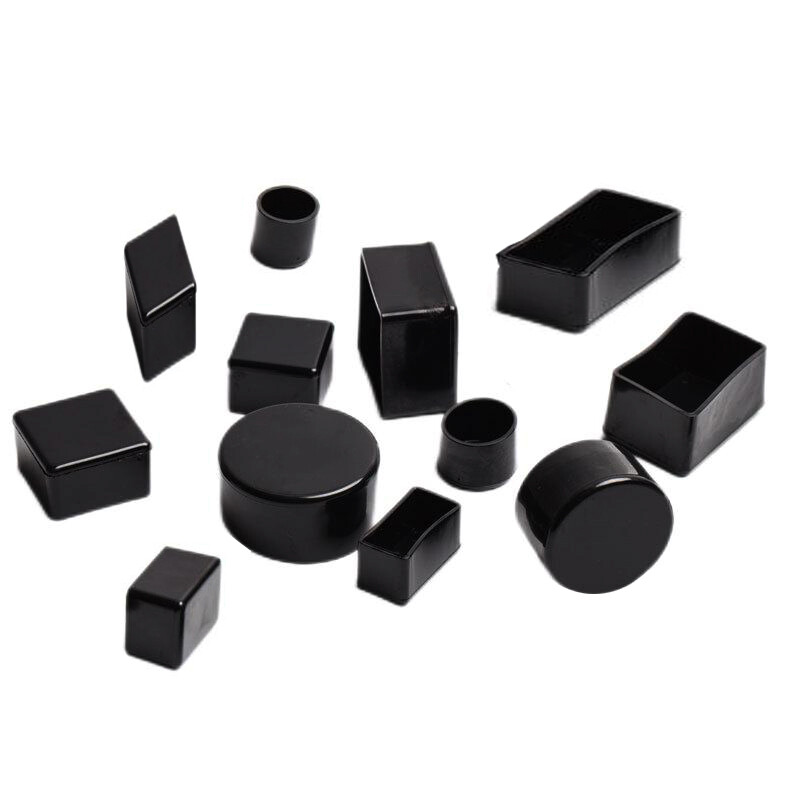 Round PVC Rubber Chair Feet Cap Table Leg End Caps Anti Scratch Floor ...