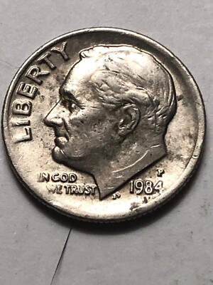 1984 p broadstrike off center roosevelt dime nice error Coin Lot V99 | eBay