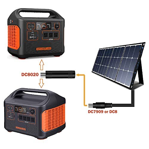 7909 DC 8020 Adapter Connectors Compatible Jackery Explorer Series 1500 ...