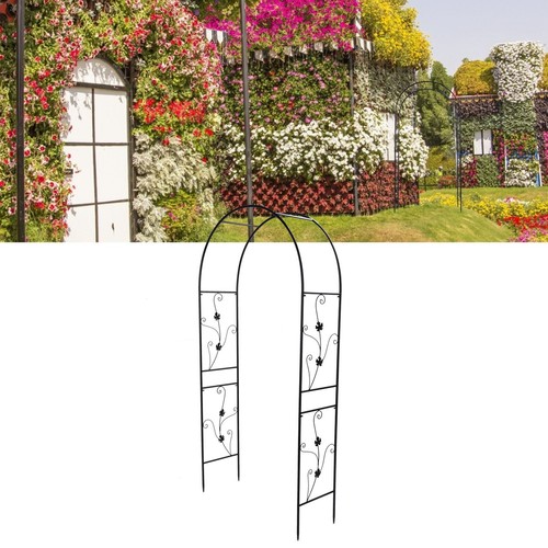 Outdoor Garden Arch Plant Climbing Frame Support Rack Lawn Backyard ...