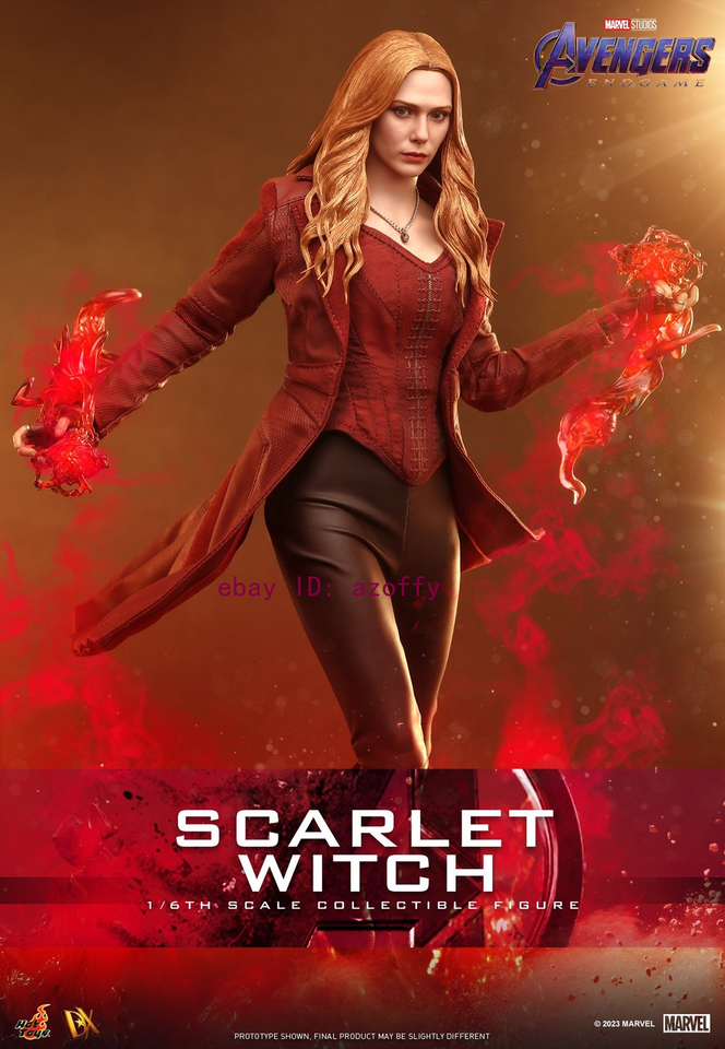 HOTTOYS 1/6 Scale DX36AE SCARLET WITCH Hair Transplant Action Figure ...