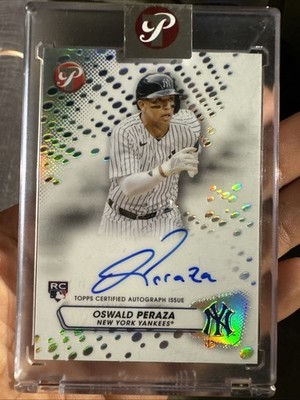 2023 Topps Pristine - Pristine Autographs Oswald Peraza #PA-OP (AU, RC ...