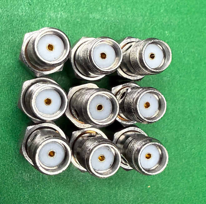 Lot of 9 Unbranded SMA Male-to-Female Adapters, Connector Savers, 18 ...