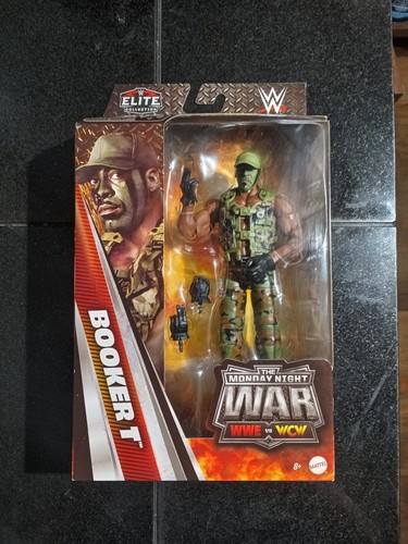 WWE Elite Monday Night War Series 9 BOOKER T G.I. BRO Camo Action ...