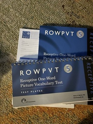 Receptive And Expressive One Word Picture Vocabulary Test Kits 5 | eBay UK