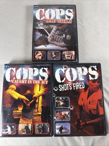 COPS DVD Lot 2 Sealed Bad Girls, Caught In The Act Shots Fired Unrated ...