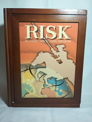 Risk Bookshelf Vintage 2005 Game Collection Wood Box All Pieces ...
