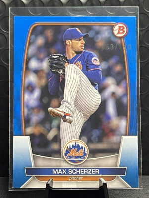 2023 Bowman MAX SCHERZER Blue Paper Parallel /150. NY METS | eBay