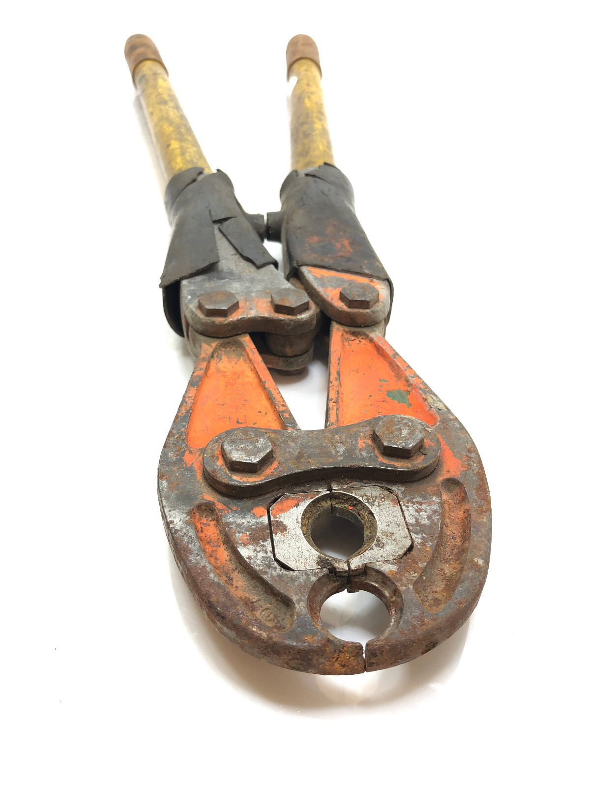 Cooper Kearney Manual Compression Crimp Tool 3/4" Seat 28" Long w/ 840 ...