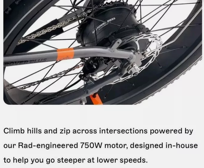 Rad Power Bikes RadRover 6 Plus 26" Fat Bike - Charcoal + Accessories ...