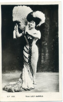 LILY HAROLD Singer MUSIC HALL Theatre DRURY LANE PANTOMIME Gaiety Girl ...