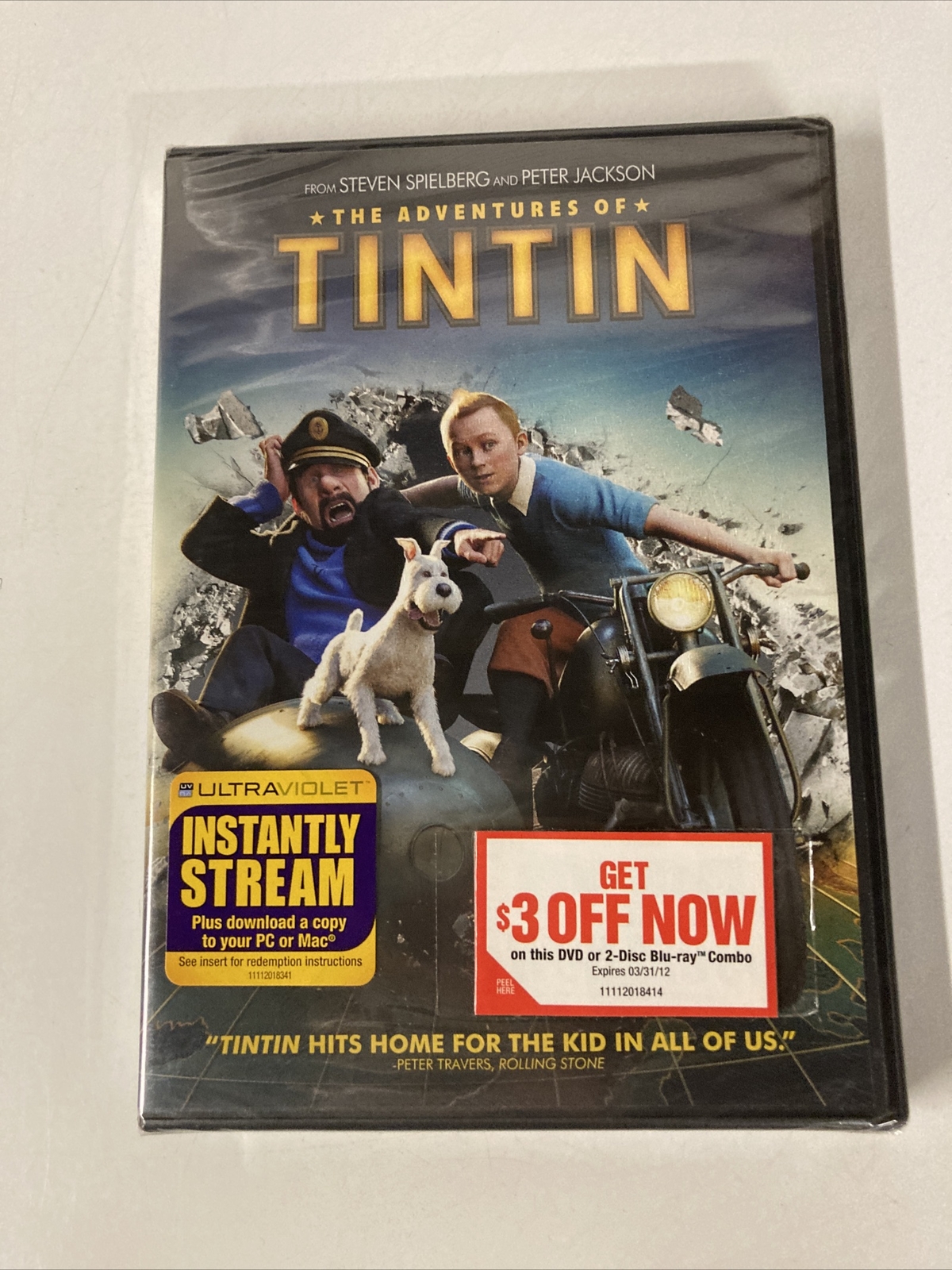 The Adventures Of Tintin Dvd