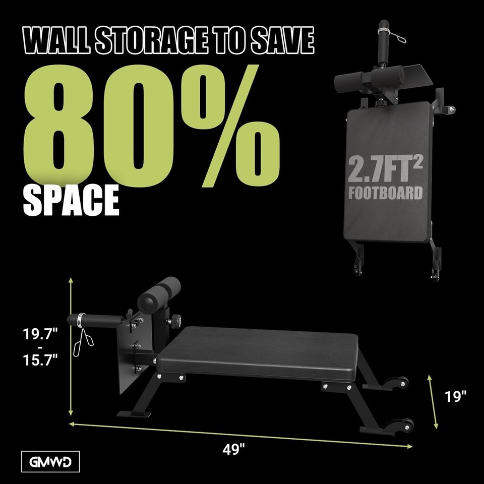 Nordic Curl Machine,Home Gym Hamstring Curl Bench, Workout and Glute ...