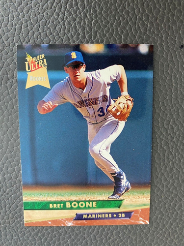 1993 Fleer Ultra Bret Boone Base Rookie Card RC #266 Seattle Mariners ...