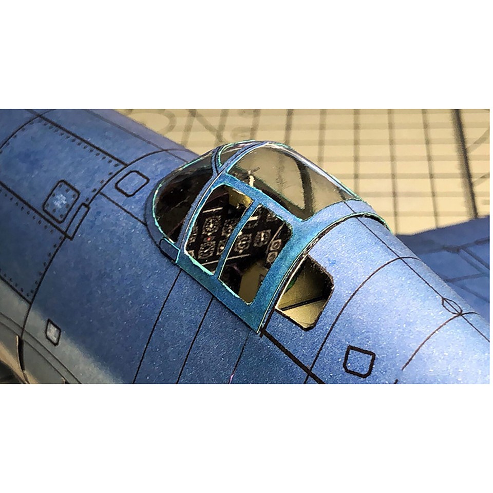 Unassembled kit 1:32 Grumman F6F-3 Hellcat Fighter Paper Model Military ...