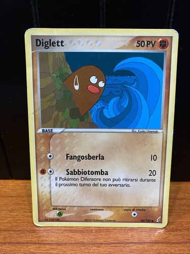 POKEMON DIGLETT CARD 50/100 FORMER CRYSTAL GUARDIANS 2007 COMMON ITALY ...