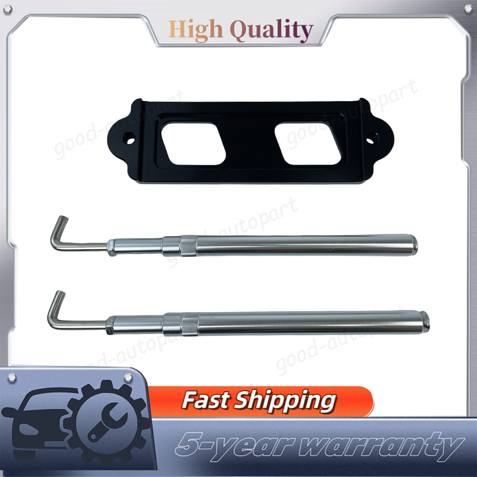 NEW Battery Tie Down Kit Hold Down Rod With Tray Hooks For Honda Civic ...