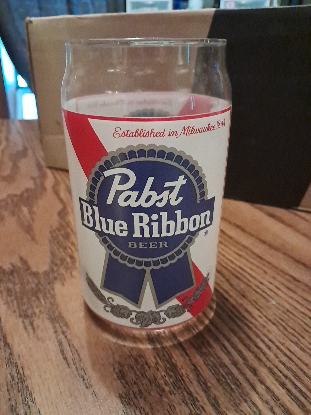 Vintage 20 oz Pabst Blue Ribbon Beer Glass Home Bar (12) Glasses | eBay