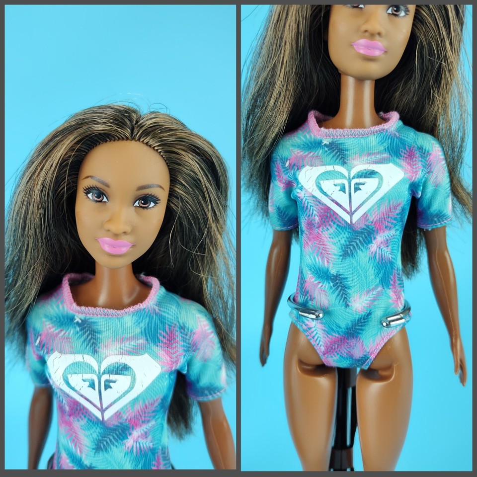 Mattel 2015 2017 AA Ken #114 Barbie Lot Of 2 Beach Dolls + Roxy Swim Outfit VG | eBay