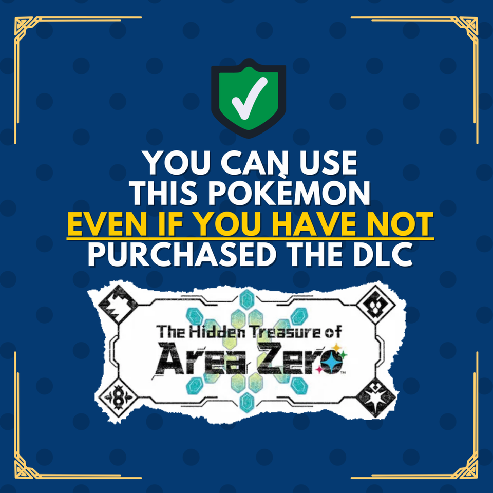 Terapagos Standard 6 IV Competitive Battle Customizable Pokémon Scarlet ...