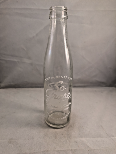Nice SO-GRAPE IMITATION GRAPE SODA ACL CHICAGO ILL ILLINOIS BOTTLE | eBay